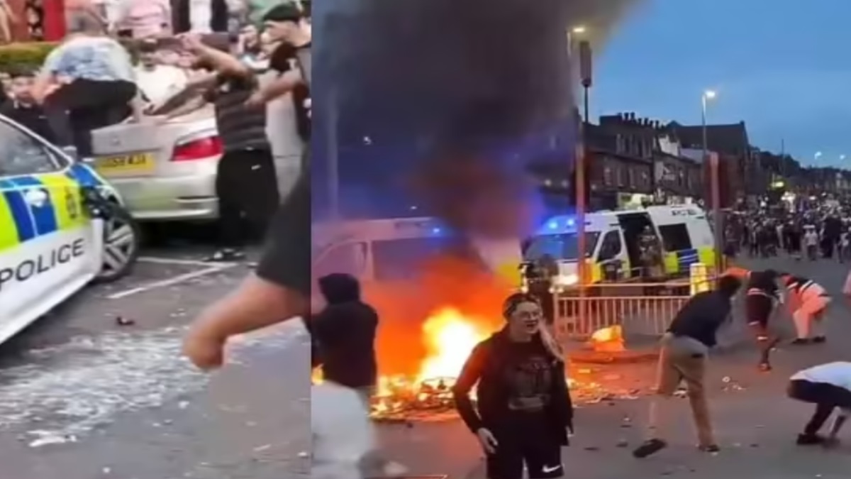 UK Leeds Riots: पोलिसांच्या वाहनांची तोडफोड, रस्त्यावर जाळपोळ… यूकेच्या ...
