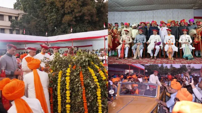 कोल्हापूरचा दसरा जल्लोषात: सोनं लुटण्याची झुंबड, राजेशाही थाट आणि ...